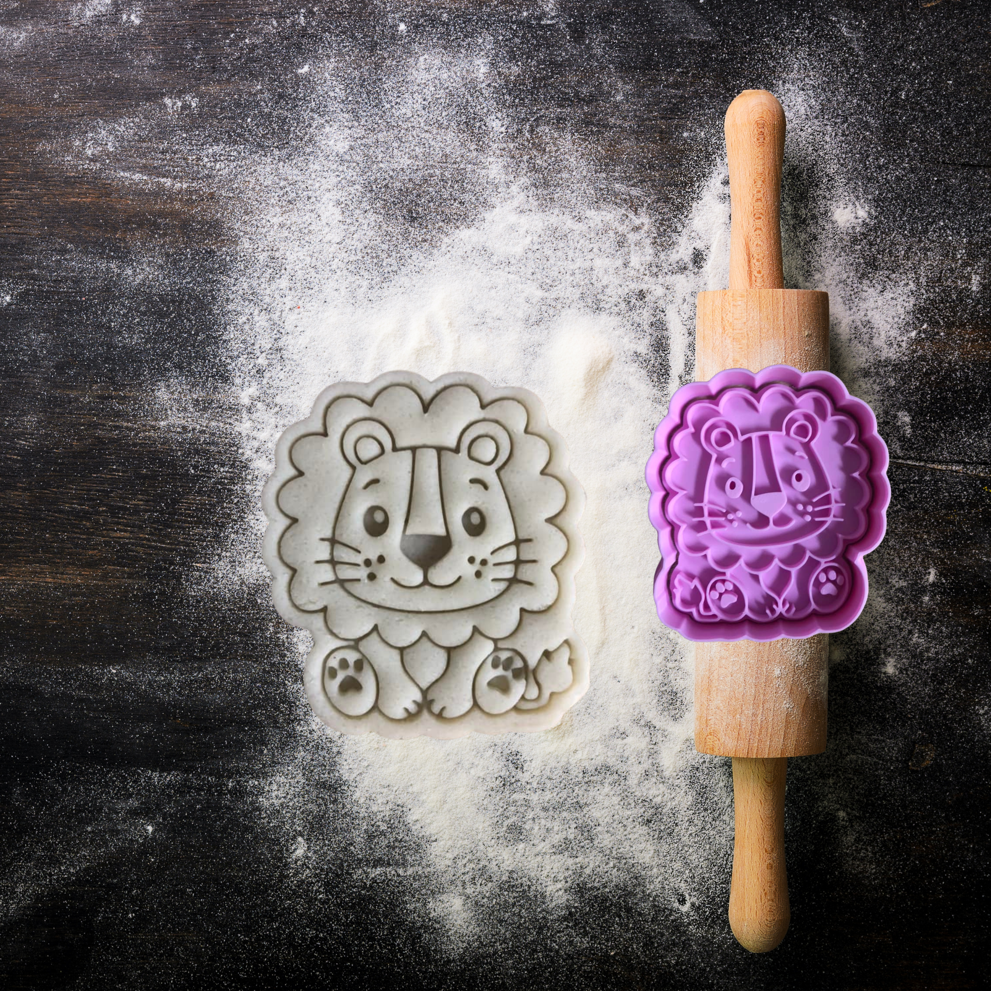 Lion - Cutter & Embosser stamp – jb3dcookiecutters