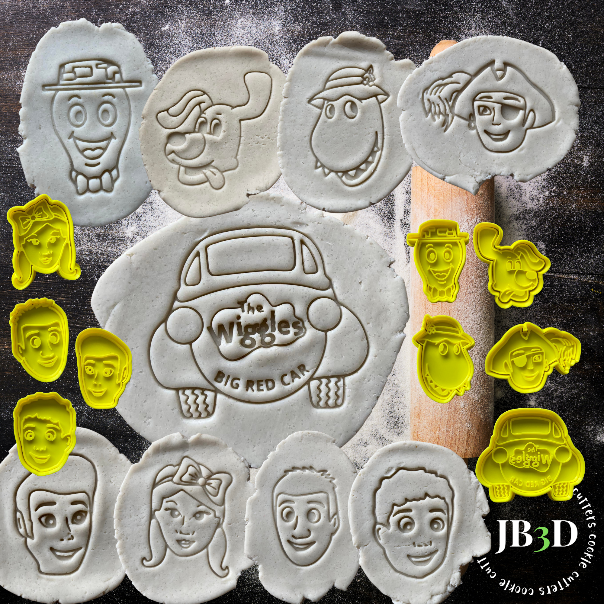 The WIGGLES – jb3dcookiecutters