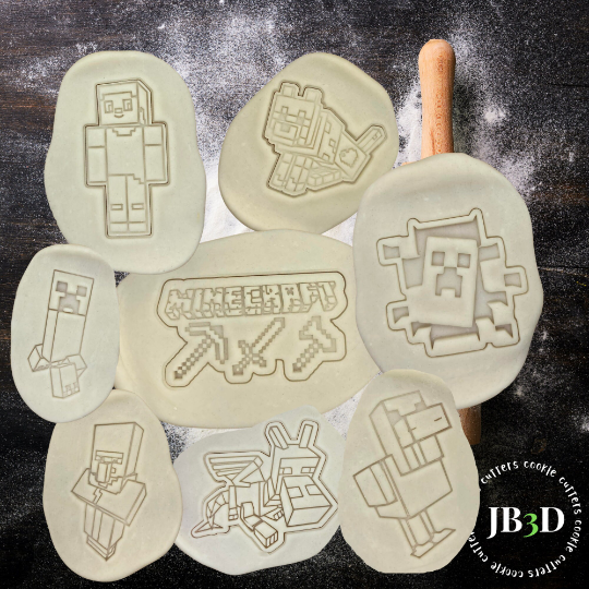 MINECRAFT - Cutters & Embossers – jb3dcookiecutters