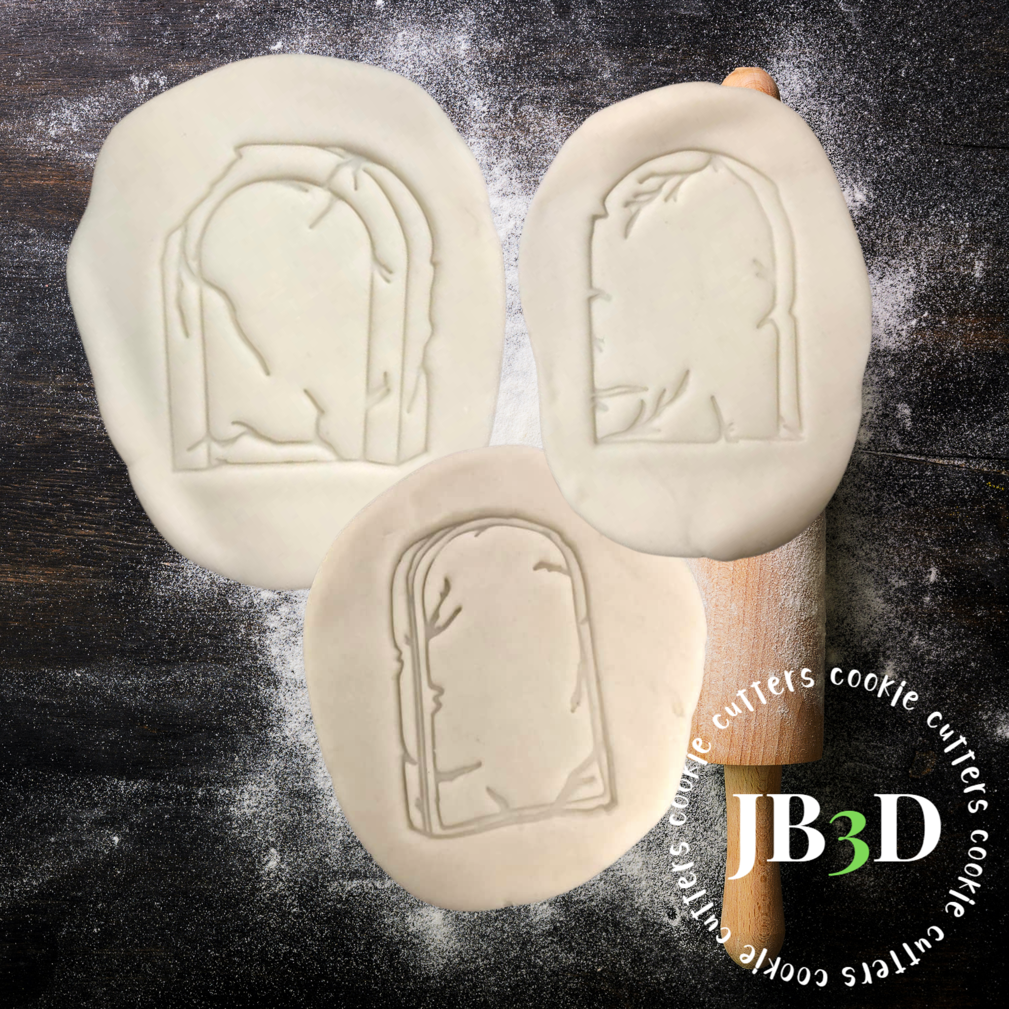 Tombstone Headstone 3 Designs – jb3dcookiecutters