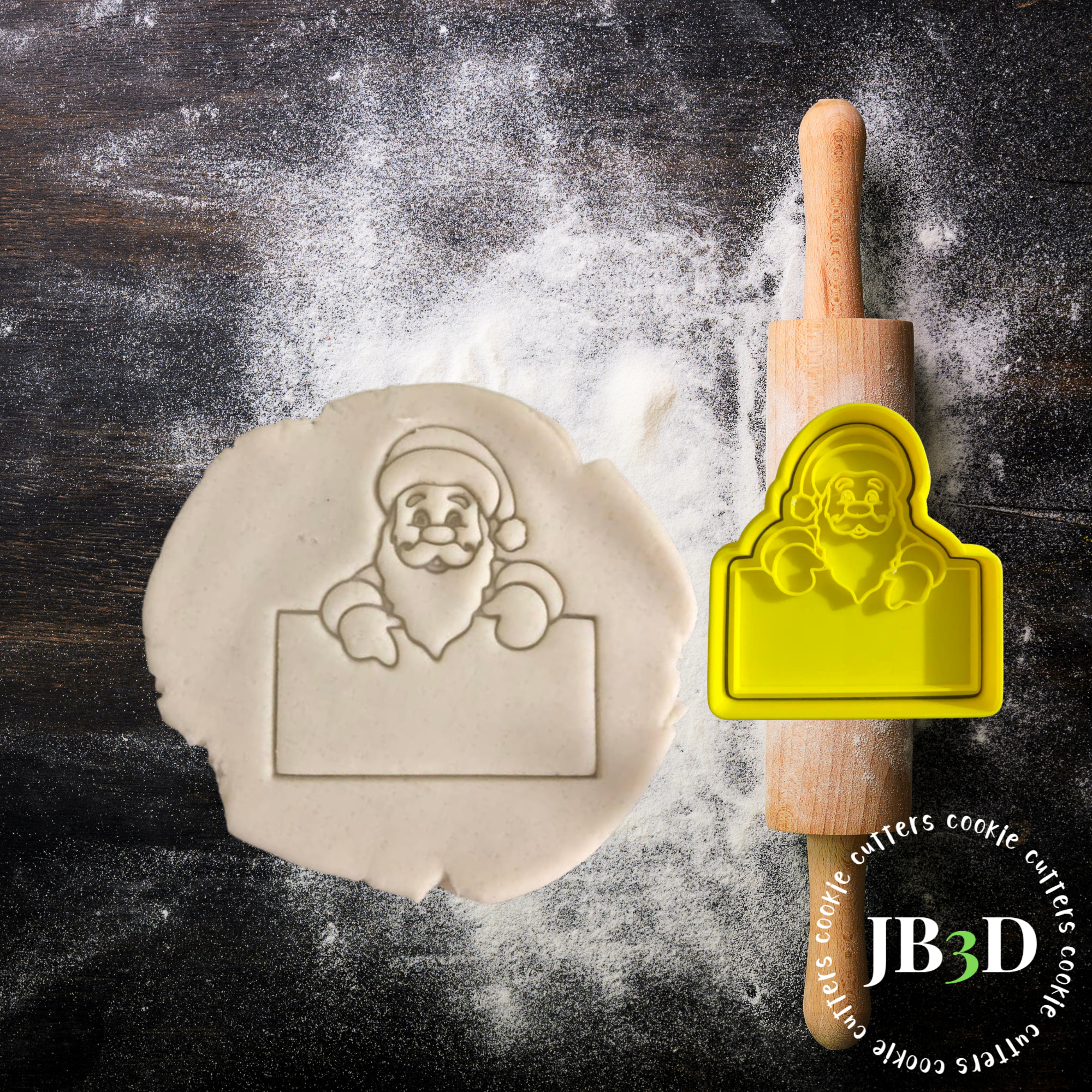 Customizable SANTA - Cutter/Embosser – jb3dcookiecutters