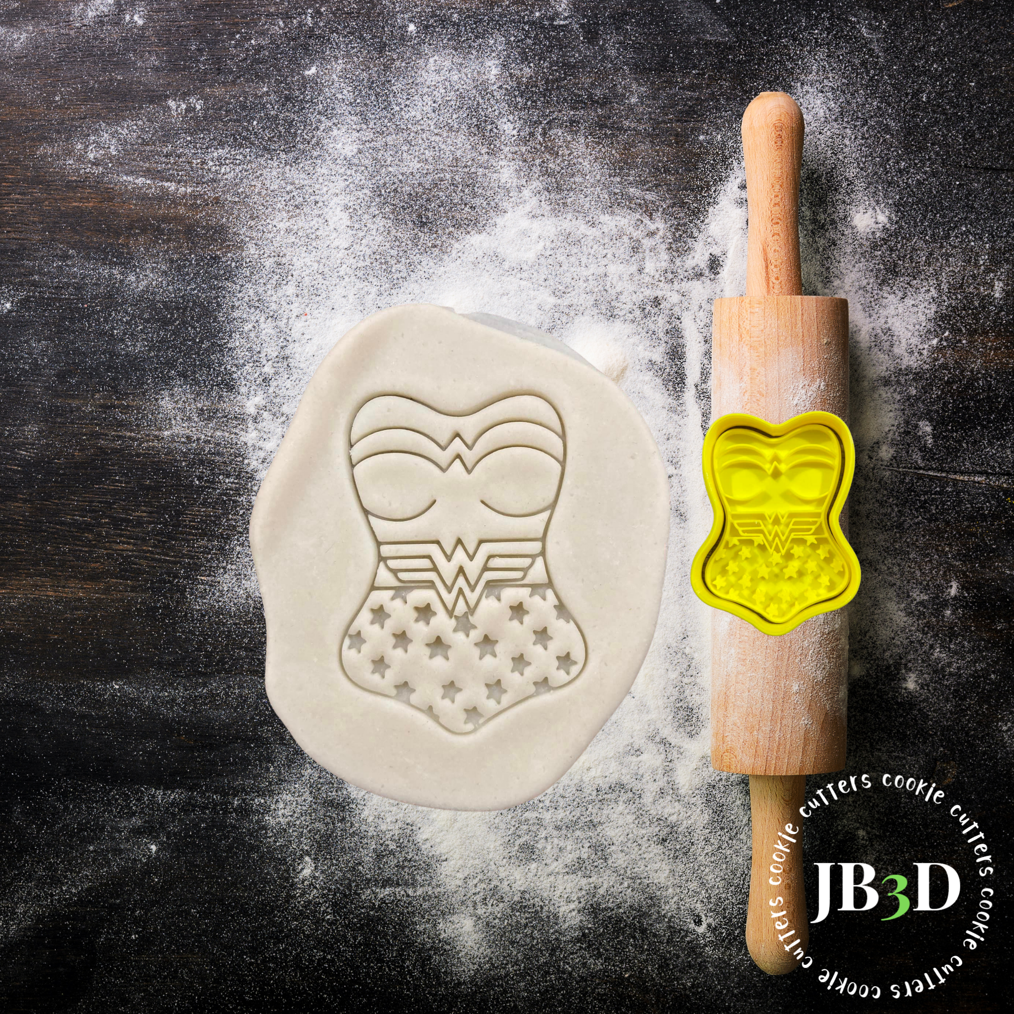 Wonder Woman Suit - Cutter/Embosser – jb3dcookiecutters