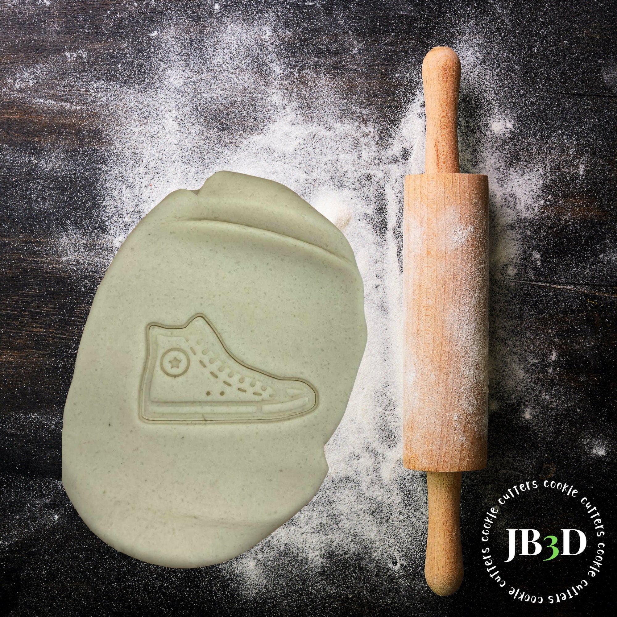 CONVERSE SHOE Cookie Cutter & Stamp – jb3dcookiecutters