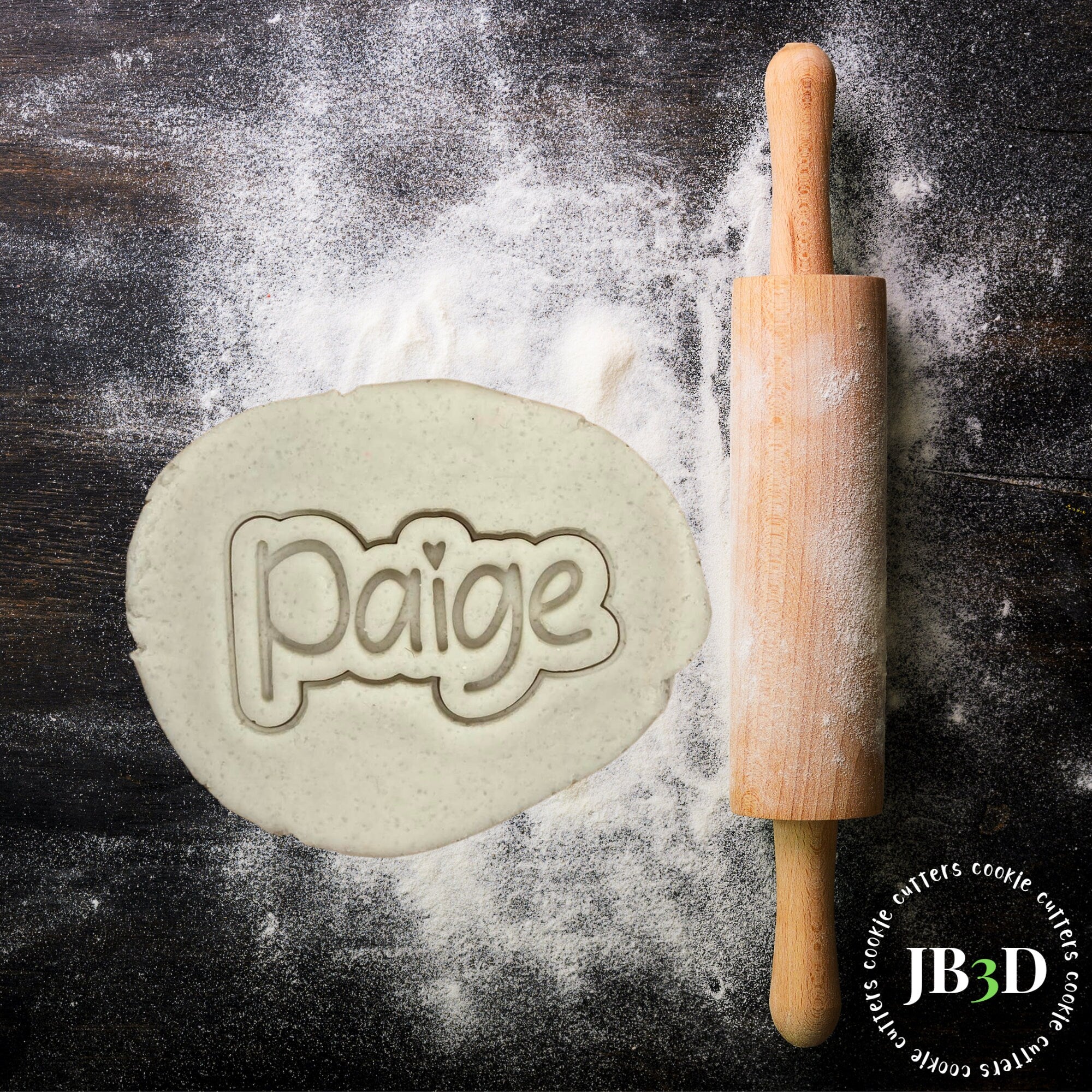 CUSTOM NAME this font Cutter & Stamp – jb3dcookiecutters