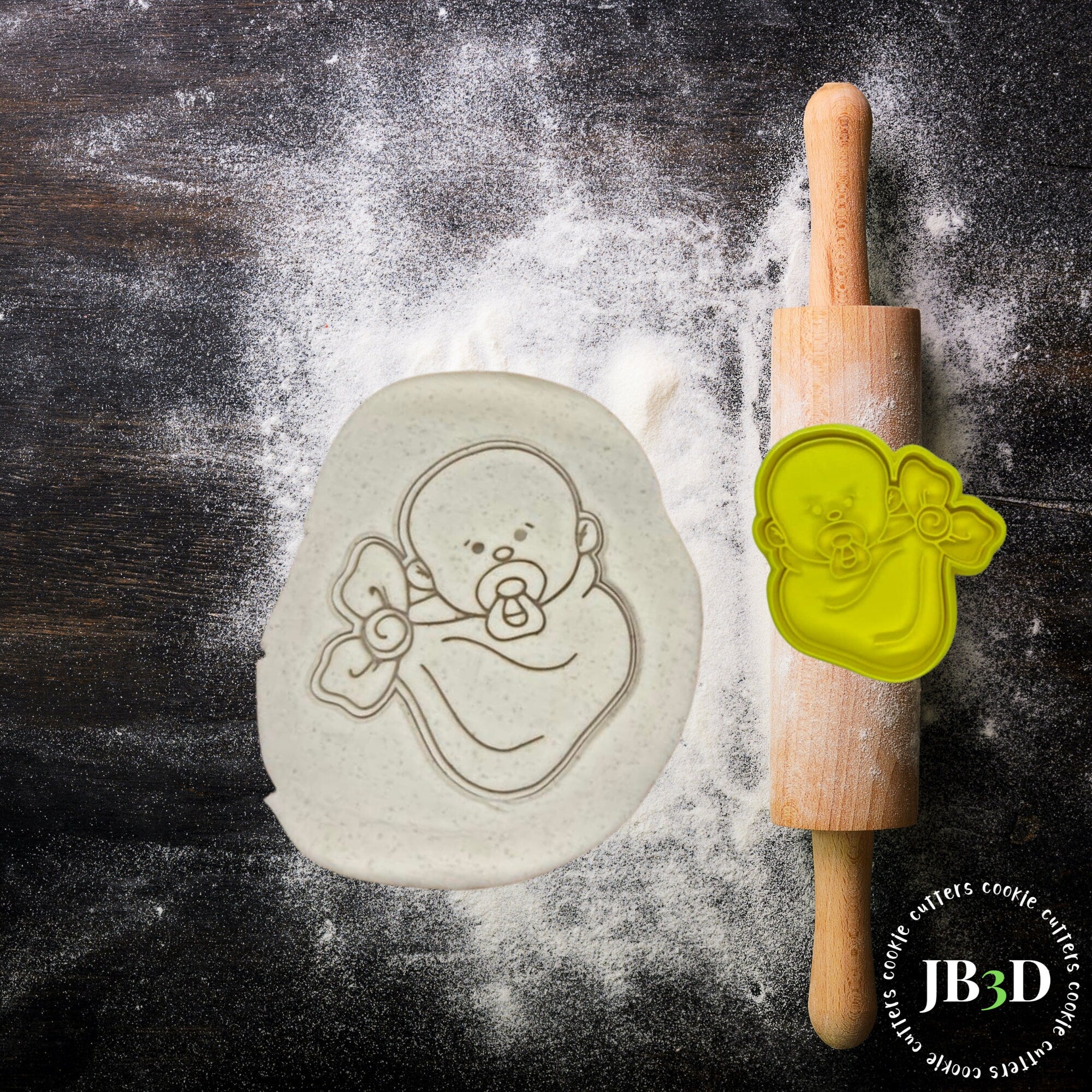 BABY Cookie Cutter & stamp – jb3dcookiecutters