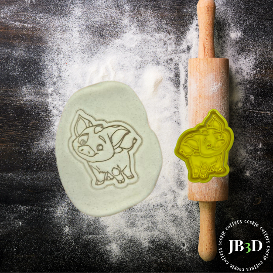 PIG - Cookie Cutter/Embosser Stamp – jb3dcookiecutters